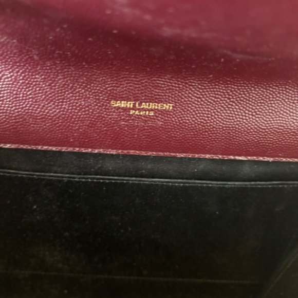 Yves Saint Laurent | Bags | Ysl New Pouch Bag Burgundy | Poshmark